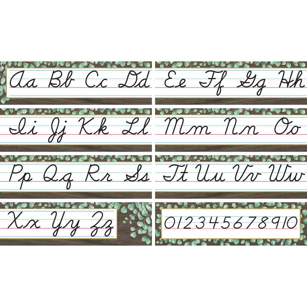 Eucalyptus Cursive Mini Bulletin Board – Sonsuh Educational Supplies Inc.