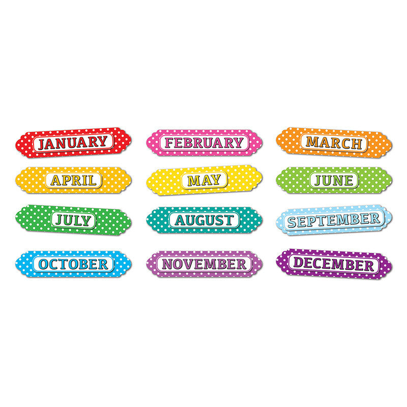 Months of the Year- Polka Dots – Sonsuh Educational Supplies Inc.