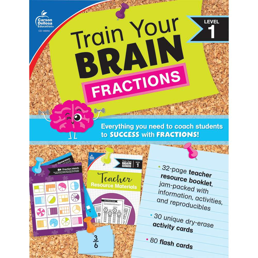 Train Your Brain Fractions Classroom Kit – Sonsuh Educational Supplies Inc.