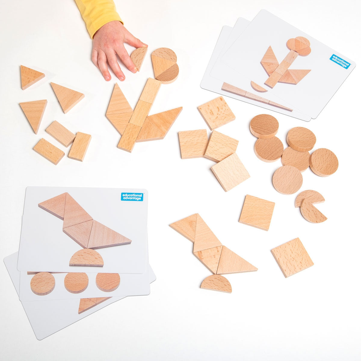 2D Wooden Shapes 36Pcs – Sonsuh Educational Supplies Inc.