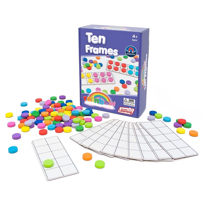 Magnetic Rainbow Ten Frames – Sonsuh Educational Supplies Inc.