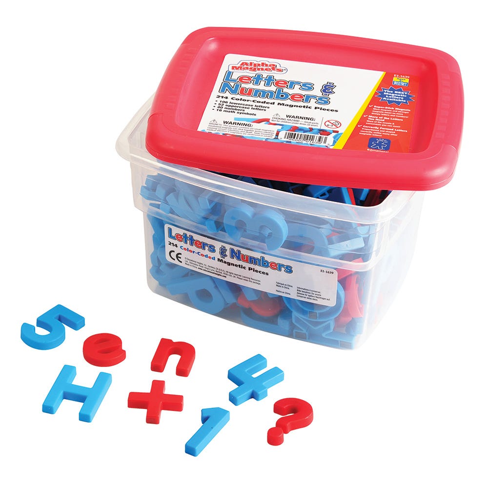 AlphaMagnets® & MathMagnets® Color-Coded, 214 Pieces – Sonsuh ...
