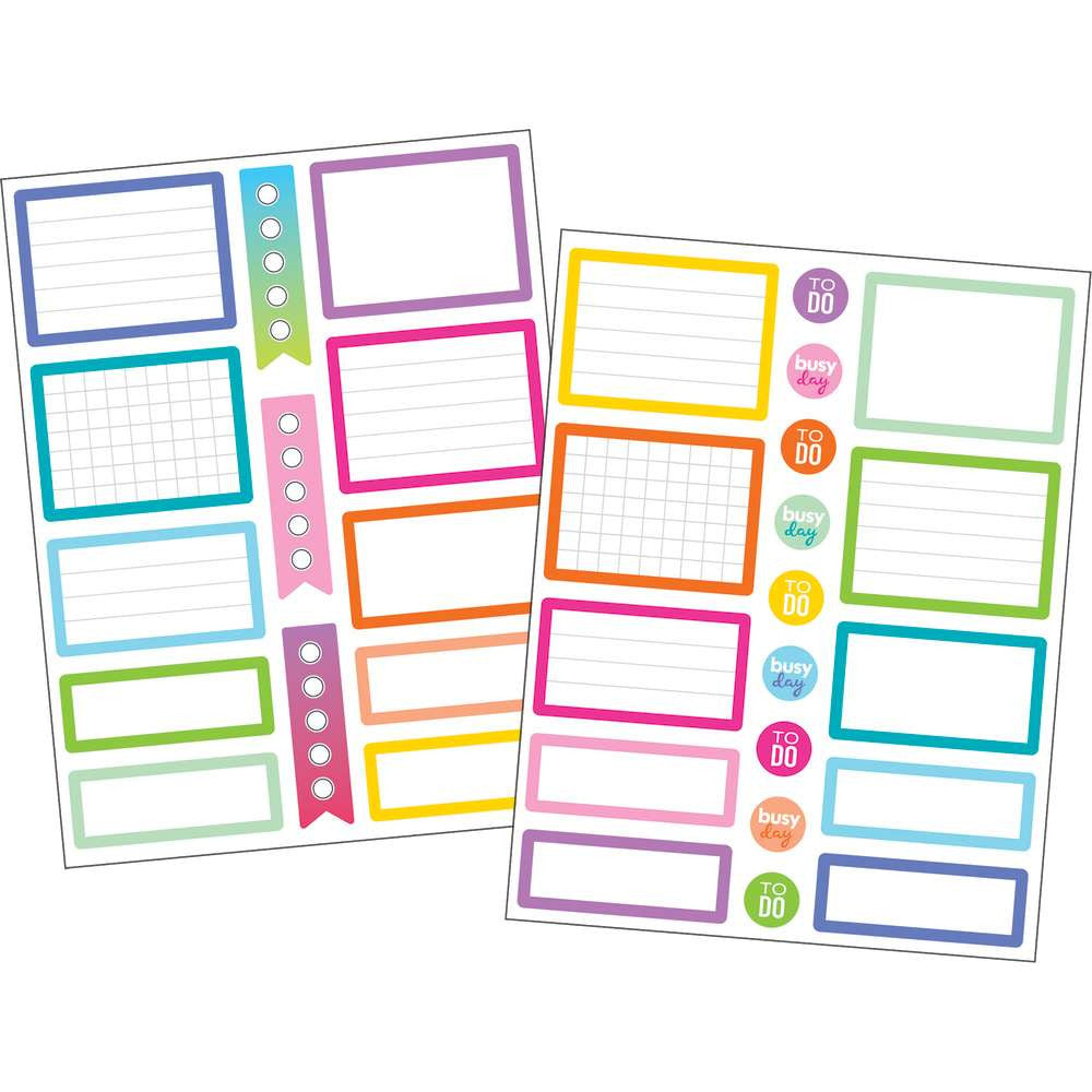 Colorful Labels Planner Stickers – Sonsuh Educational Supplies Inc.
