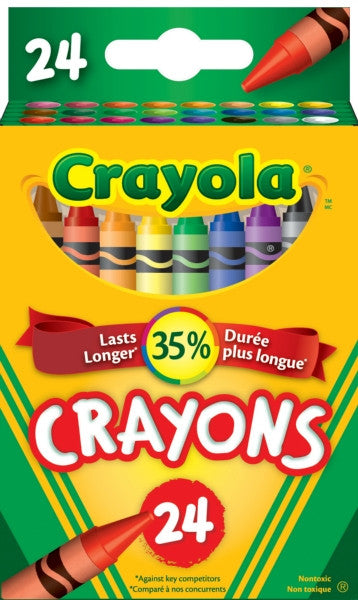 Crayola® Regular Crayons (24 Pk) – Sonsuh Educational Supplies Inc.