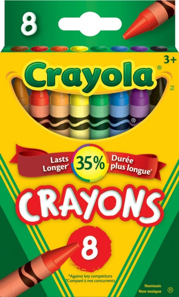 Crayola® Regular Crayons (8 Pk) – Sonsuh Educational Supplies Inc.