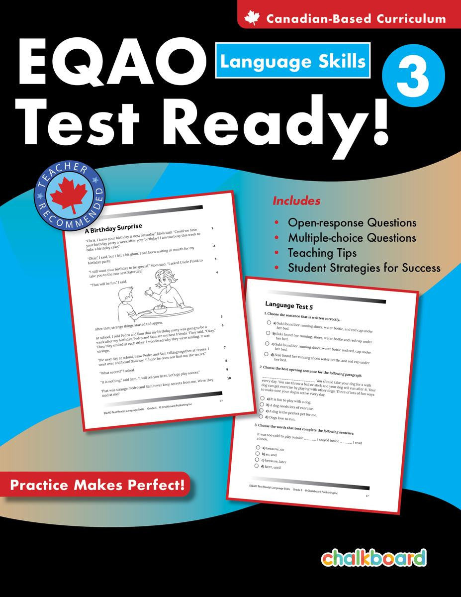 EQAO Test Ready Language Skills Grade 3 – Sonsuh Educational Supplies Inc.