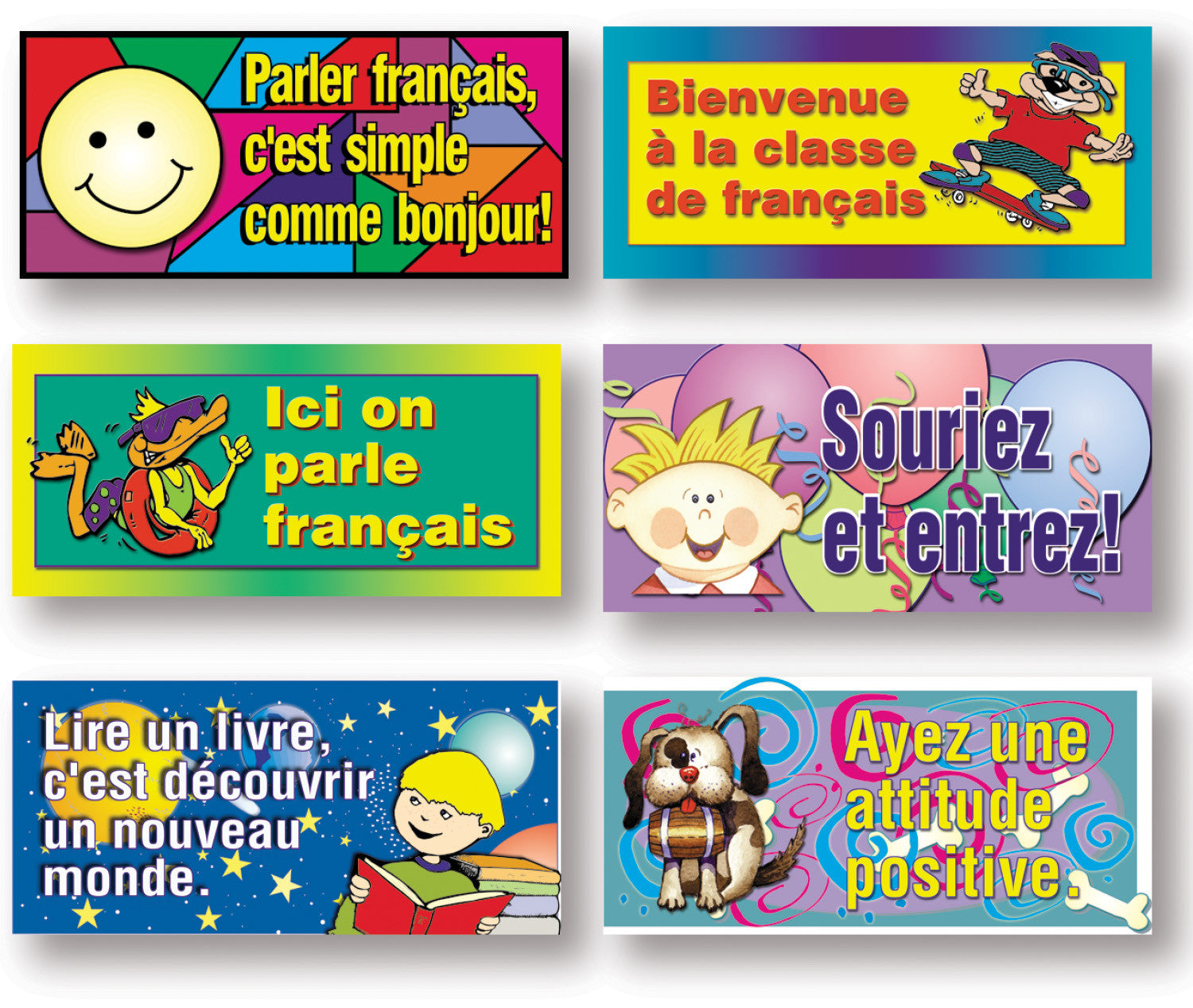 French Signs - Set of 6 – Sonsuh Educational Supplies Inc.