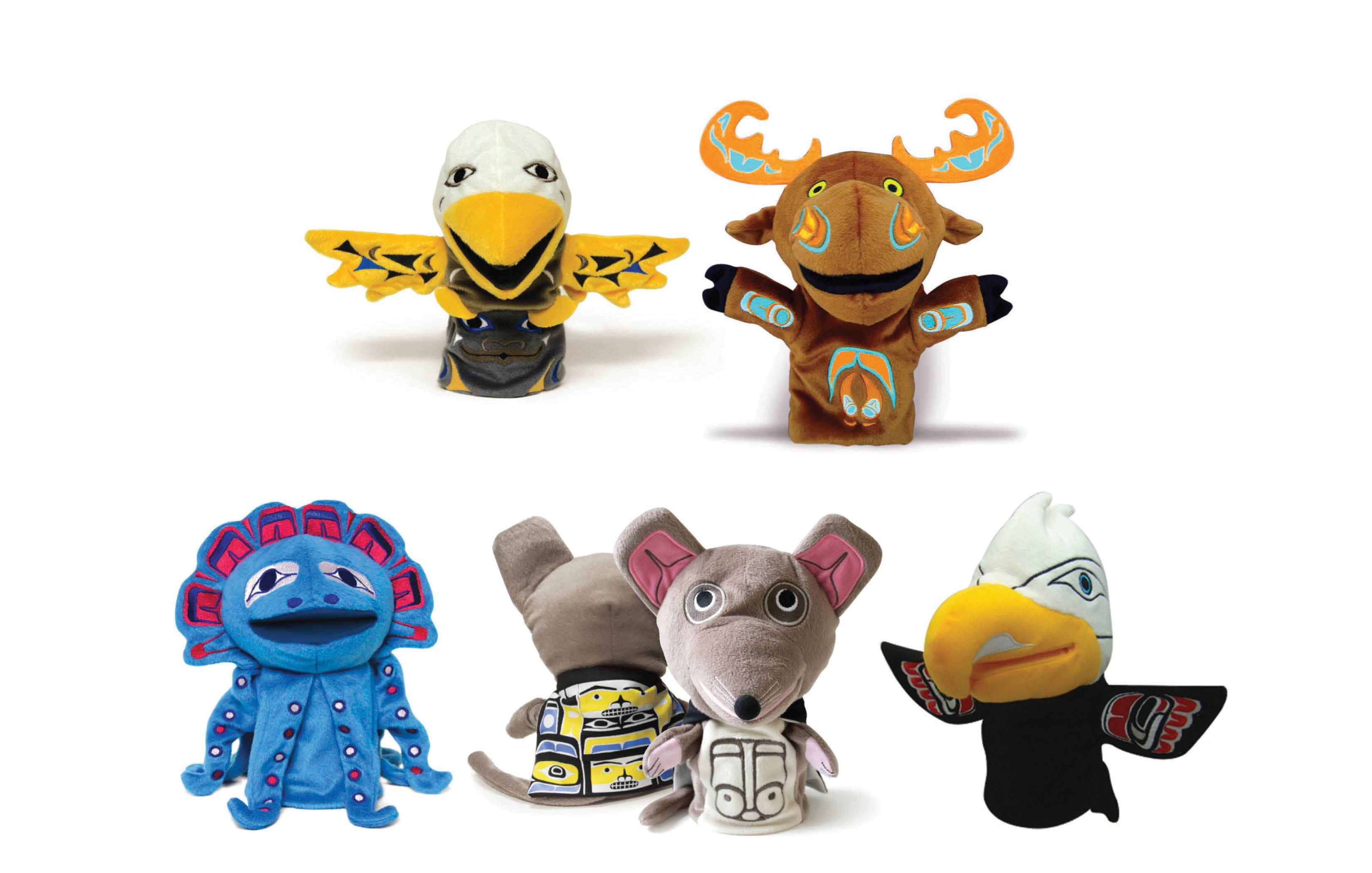 Indigenous Hand Puppets Set 2 of 5 – Sonsuh Educational Supplies Inc.