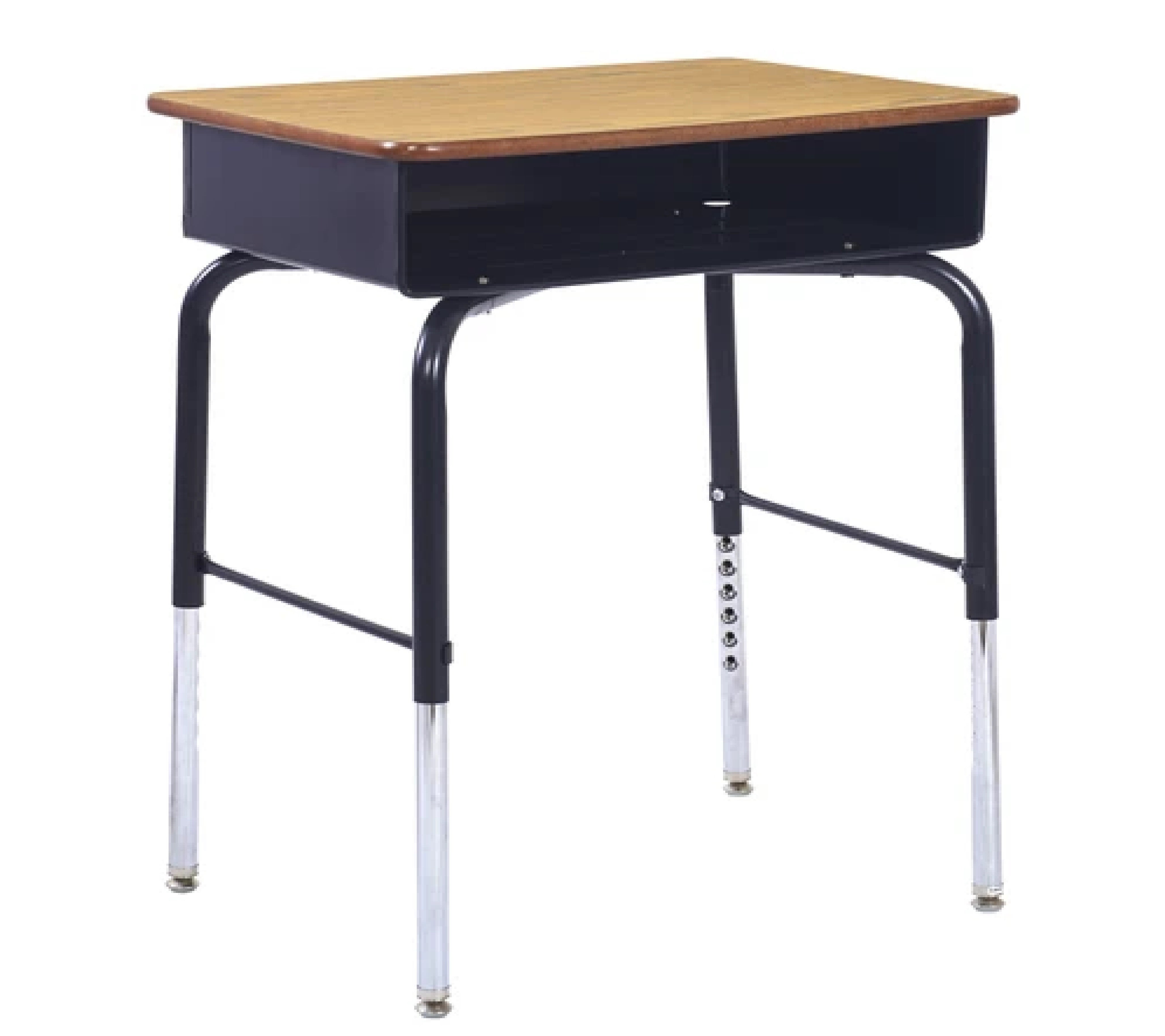 Open Front Desk with Metal Book Box Ready-to-Assemble - Oak – Sonsuh ...