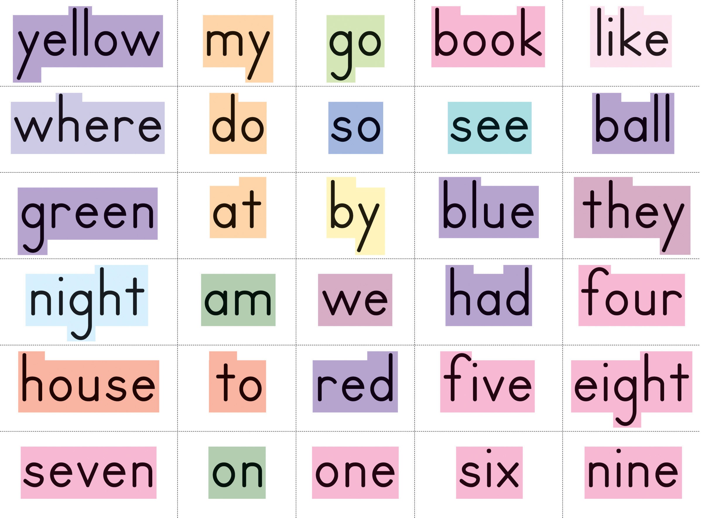 Sight Words in a Flash™ Word Walls - Grades K-1 – Sonsuh Educational ...