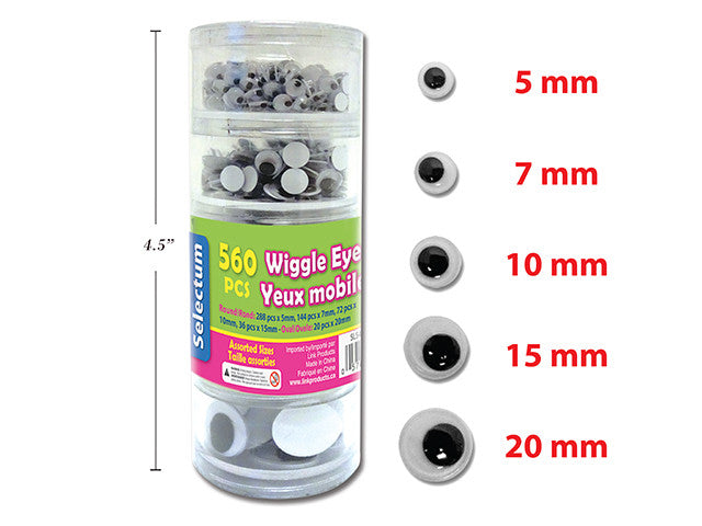 Wiggle Eyes 560 pcs (Assorted Sizes) – Sonsuh Educational Supplies Inc.