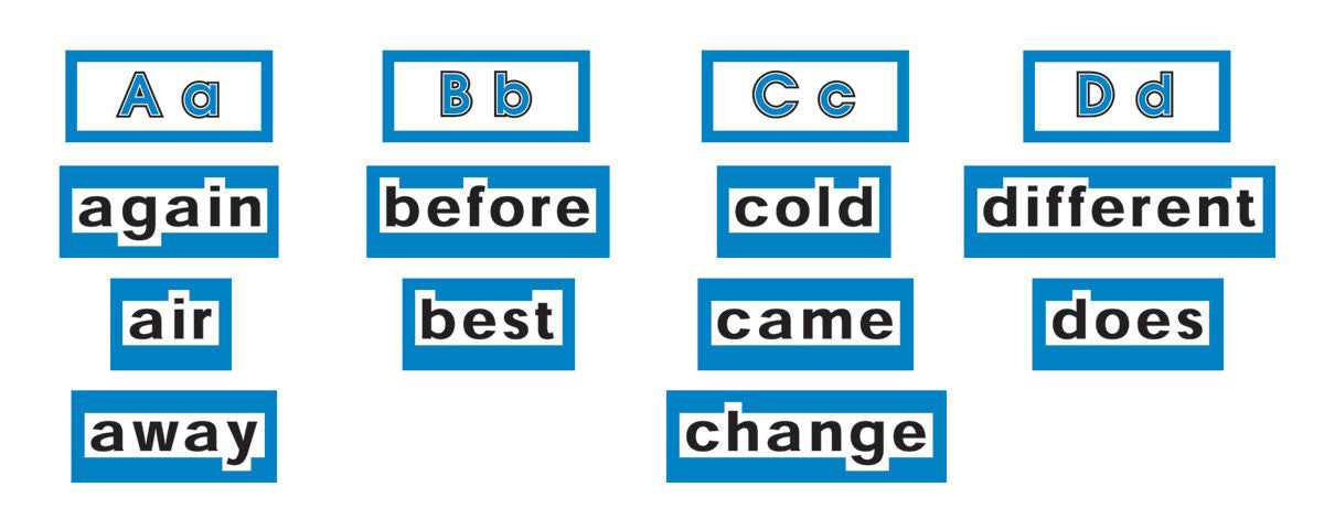 Word Wall Words- High Frequency with Alphabet Header Cards - Level 2 ...